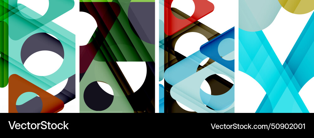 Abstract background set featuring captivating Vector Image