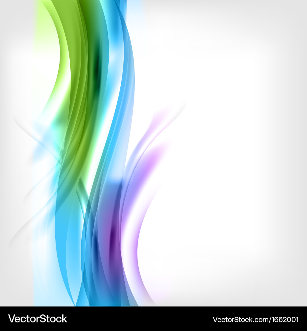 Abstract colored wave on background Royalty Free Vector