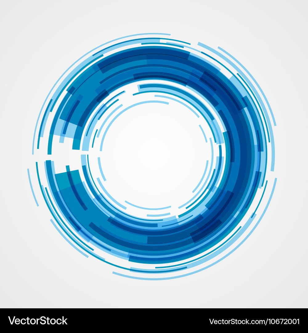Digital geometric lines circles abstract Vector Image