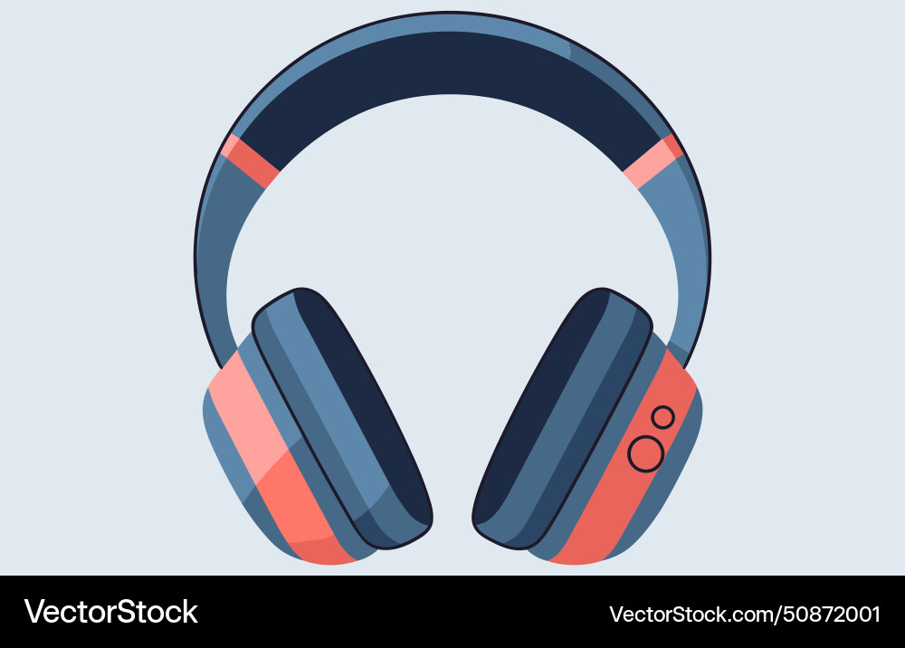 Headphones wireless isolated Royalty Free Vector Image