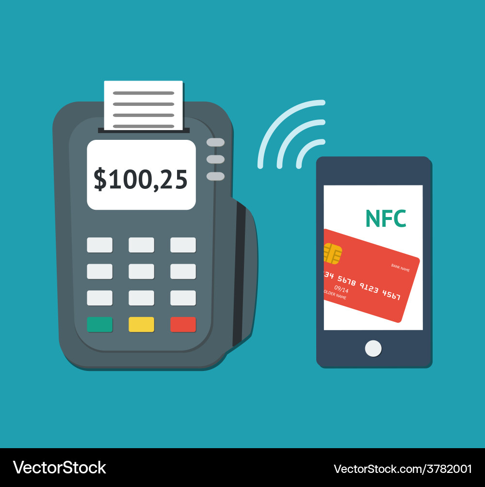 NFC Mobile Payments Royalty Free Vector Image - VectorStock