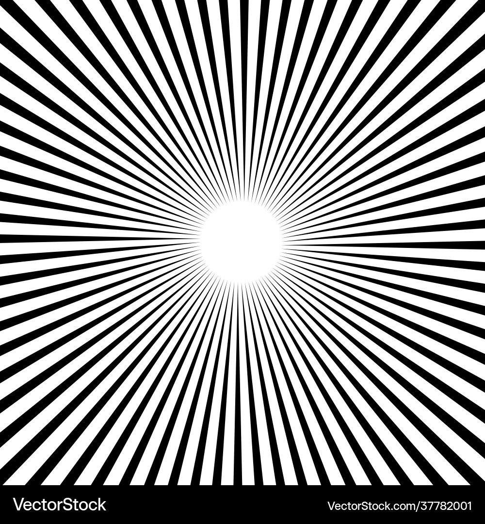 Radiant Sunburst - Starburst Rays Royalty Free Vector Image