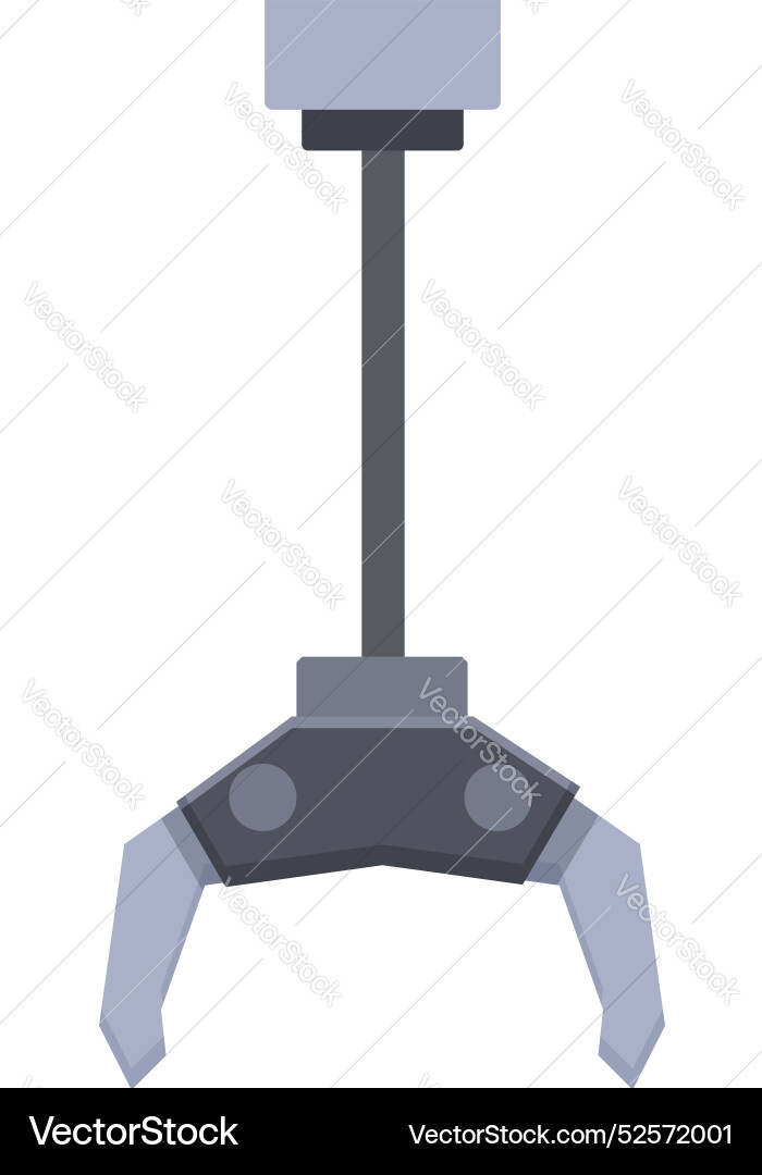 Robotic arm manipulator is grabbing and holding Vector Image