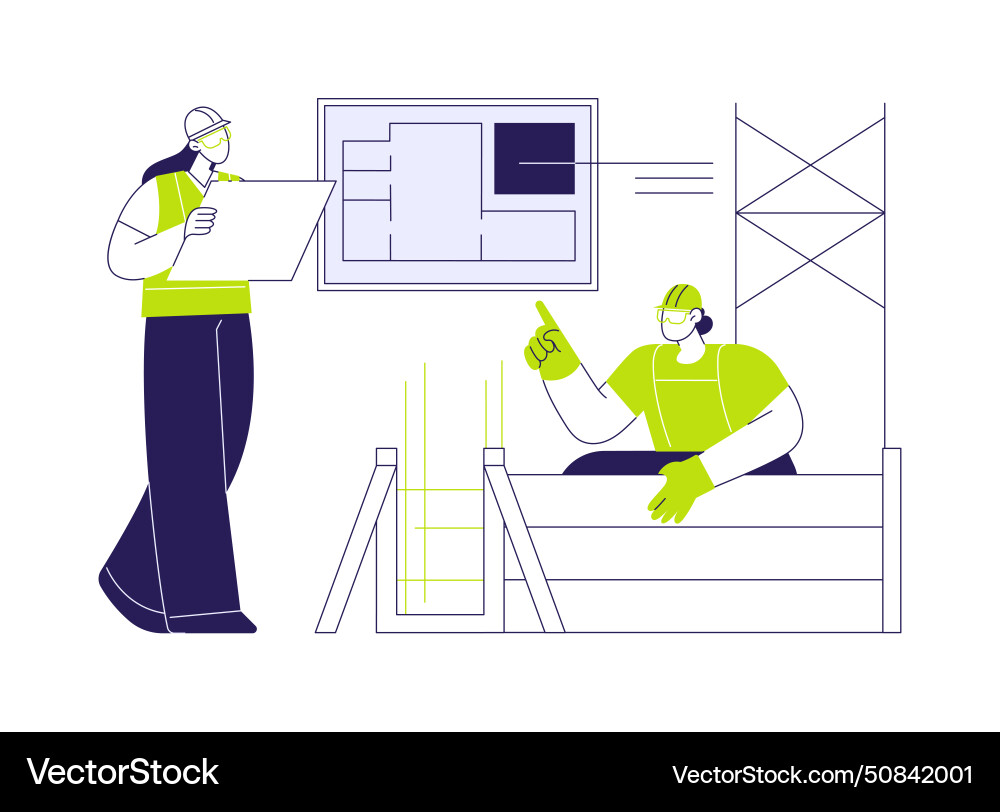 Temporary foundation abstract concept Royalty Free Vector