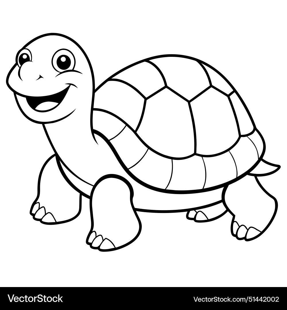 Angulate tortoise turtle smiles icon Royalty Free Vector