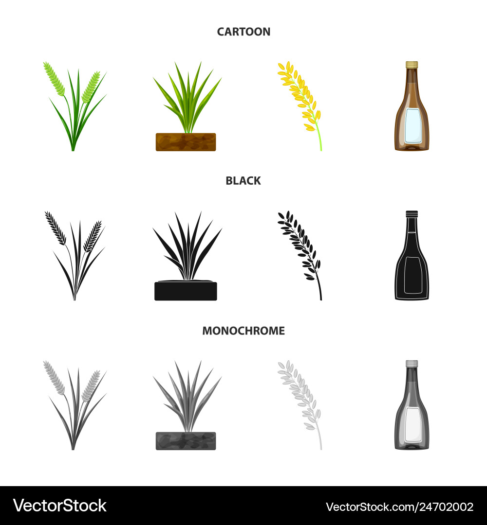 Design of crop and ecological logo Royalty Free Vector Image