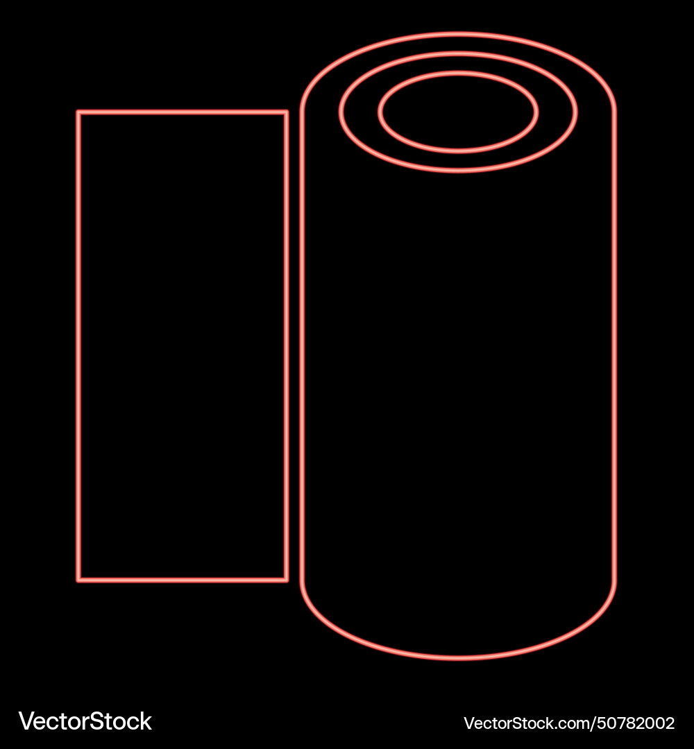 Neon roll paper towel disposable wrap wallpaper Vector Image