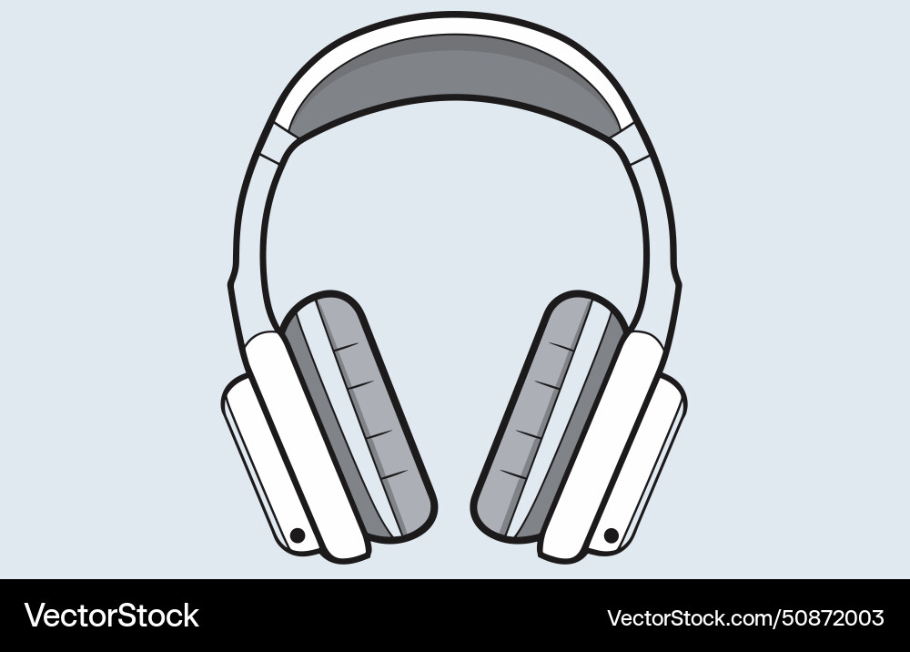 Headphones wireless isolated Royalty Free Vector Image