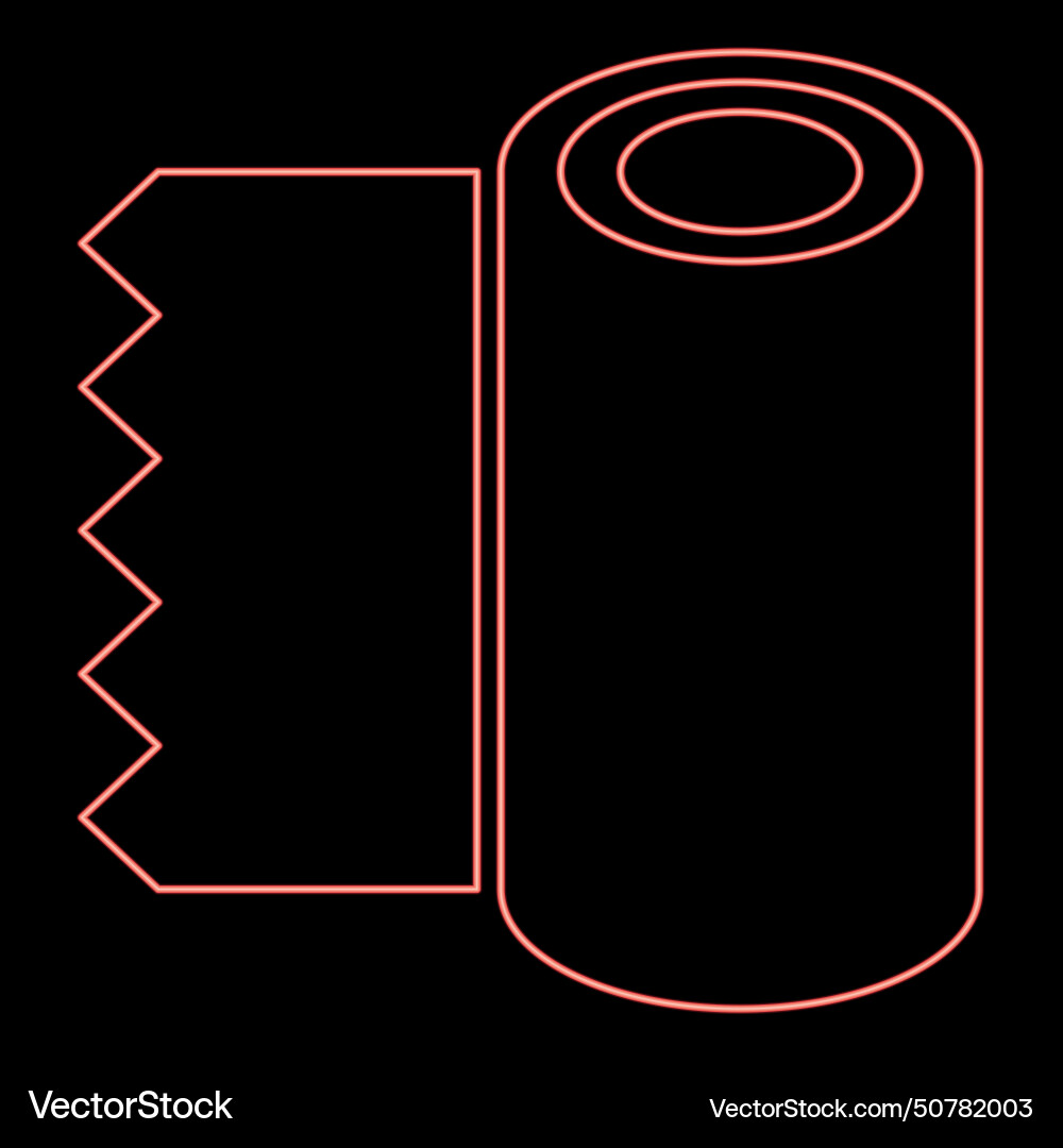 Neon roll paper towel disposable wrap wallpaper Vector Image