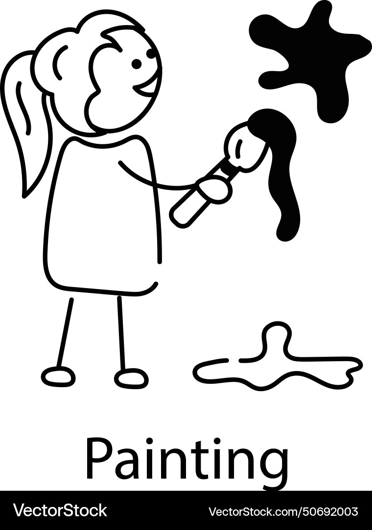 Painting Royalty Free Vector Image - VectorStock