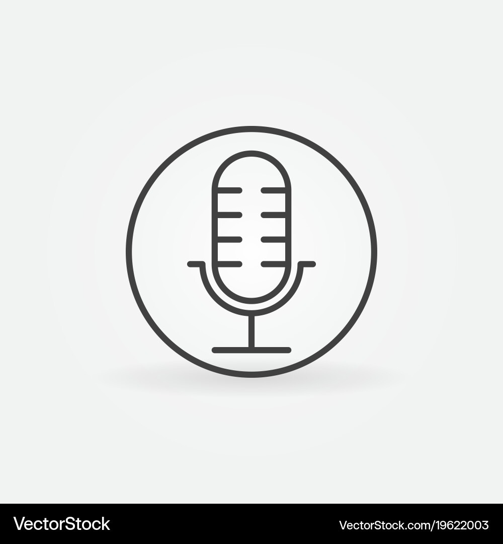 Simple Microphone Icon Royalty Free Vector Image