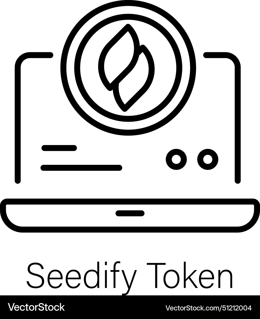 Seedify token Royalty Free Vector Image - VectorStock
