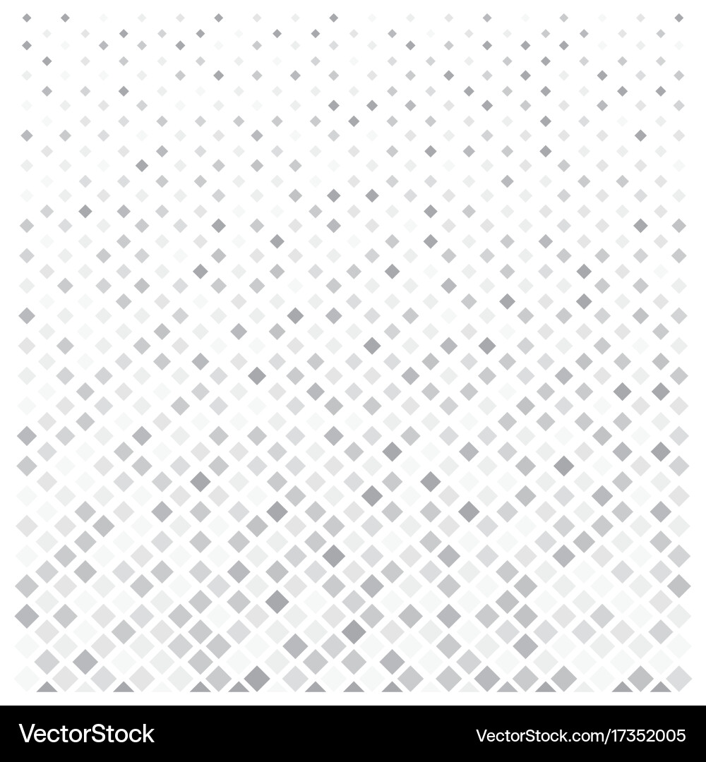 Abstract halftone grey square pattern background Vector Image