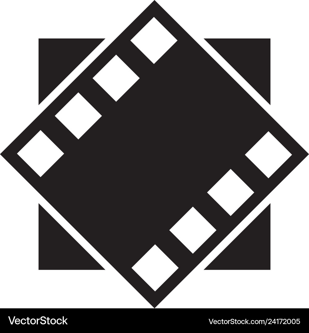 Film Reel & Frame Iconography Royalty Free Vector Image