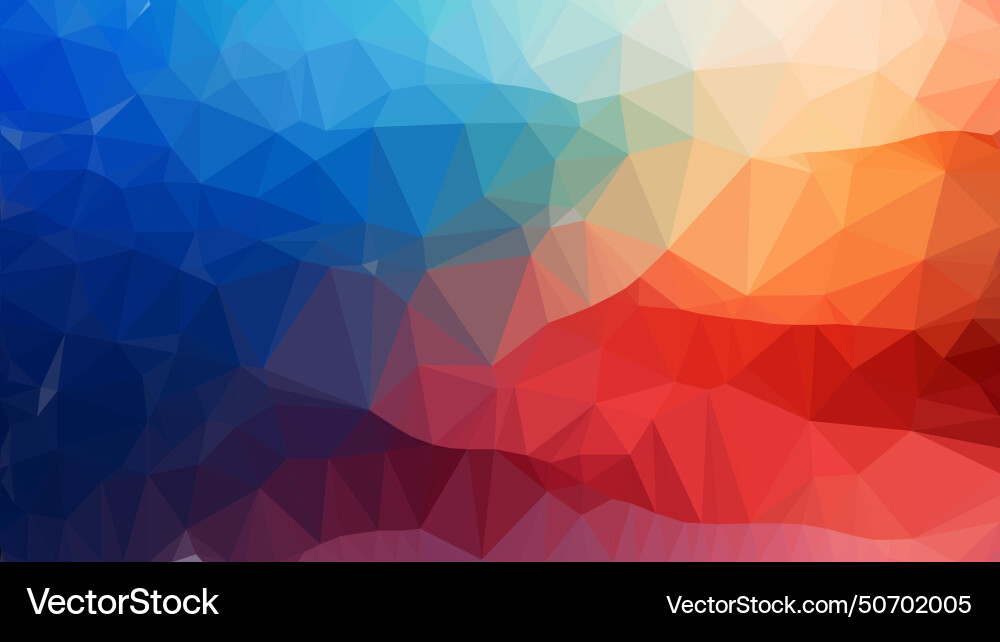 Low poly abstract colorful background trendy Vector Image