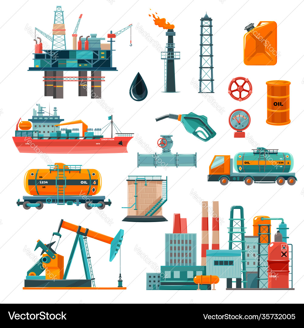 Cartoon Oil Rig Vector Images (over 710)