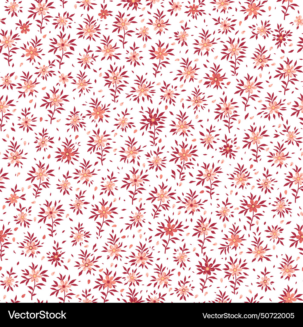 Romantic Floral Pattern Royalty Free Vector Image