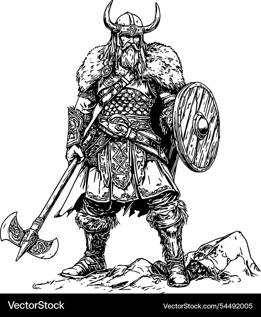 Viking Warrior Drawings