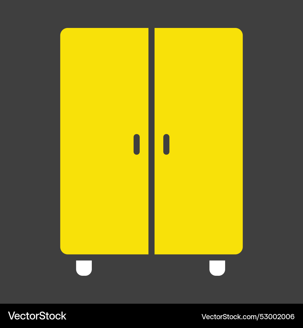 Cupboard icon furniture sign Royalty Free Vector Image