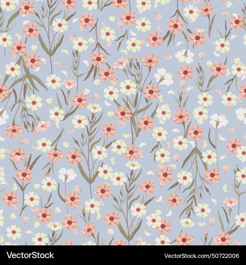Cute floral pattern seamless texture Royalty Free Vector