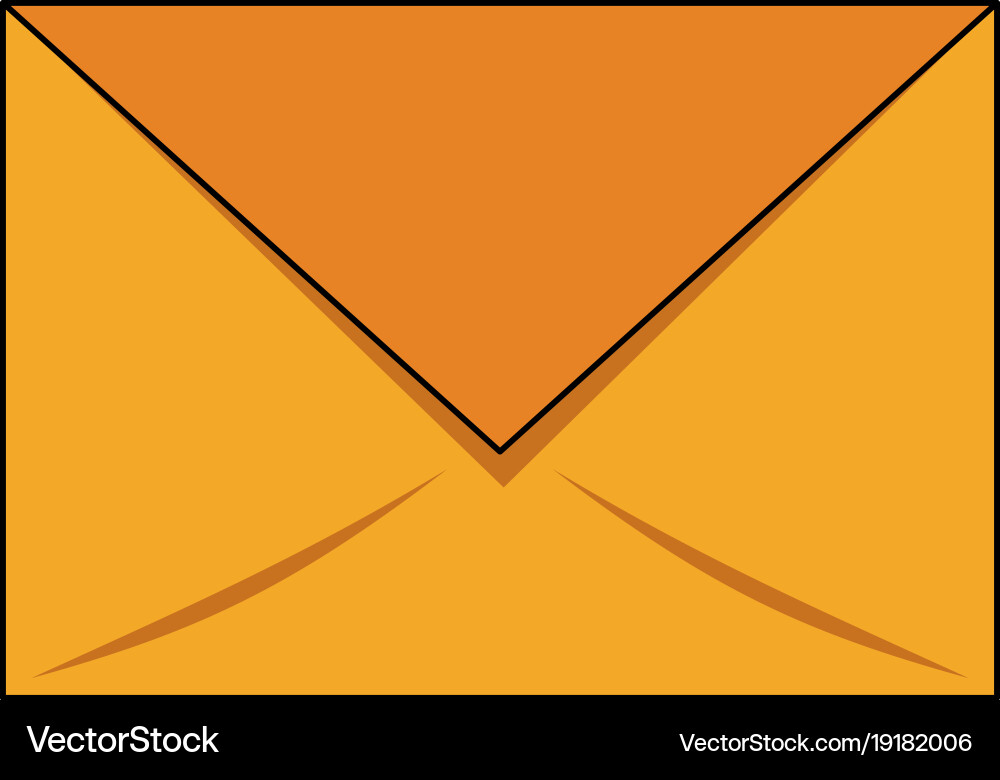 Mail envelope symbol Royalty Free Vector Image