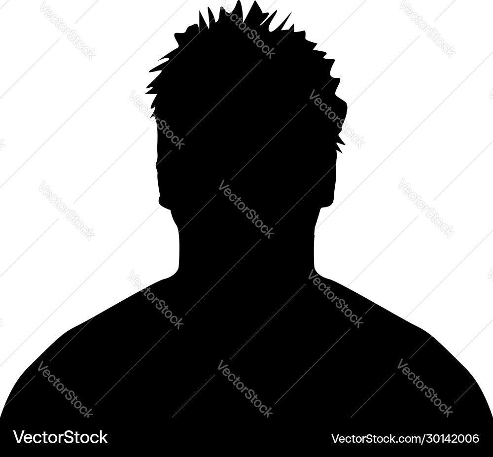 Man head Royalty Free Vector Image - VectorStock