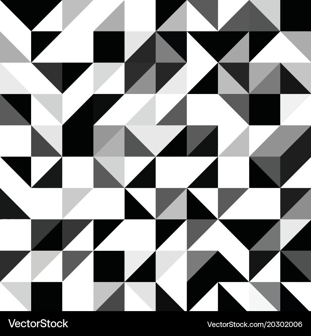 Triangle geometric shapes pattern Royalty Free Vector Image