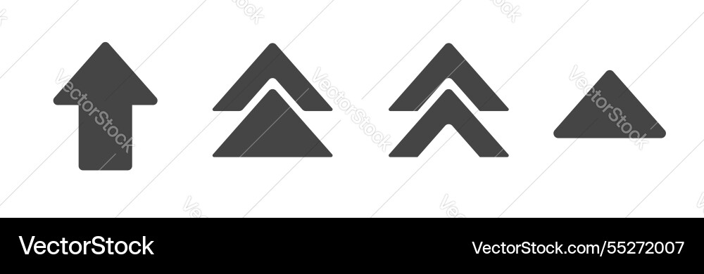Arrow up direction icon simple swipe upward Vector Image