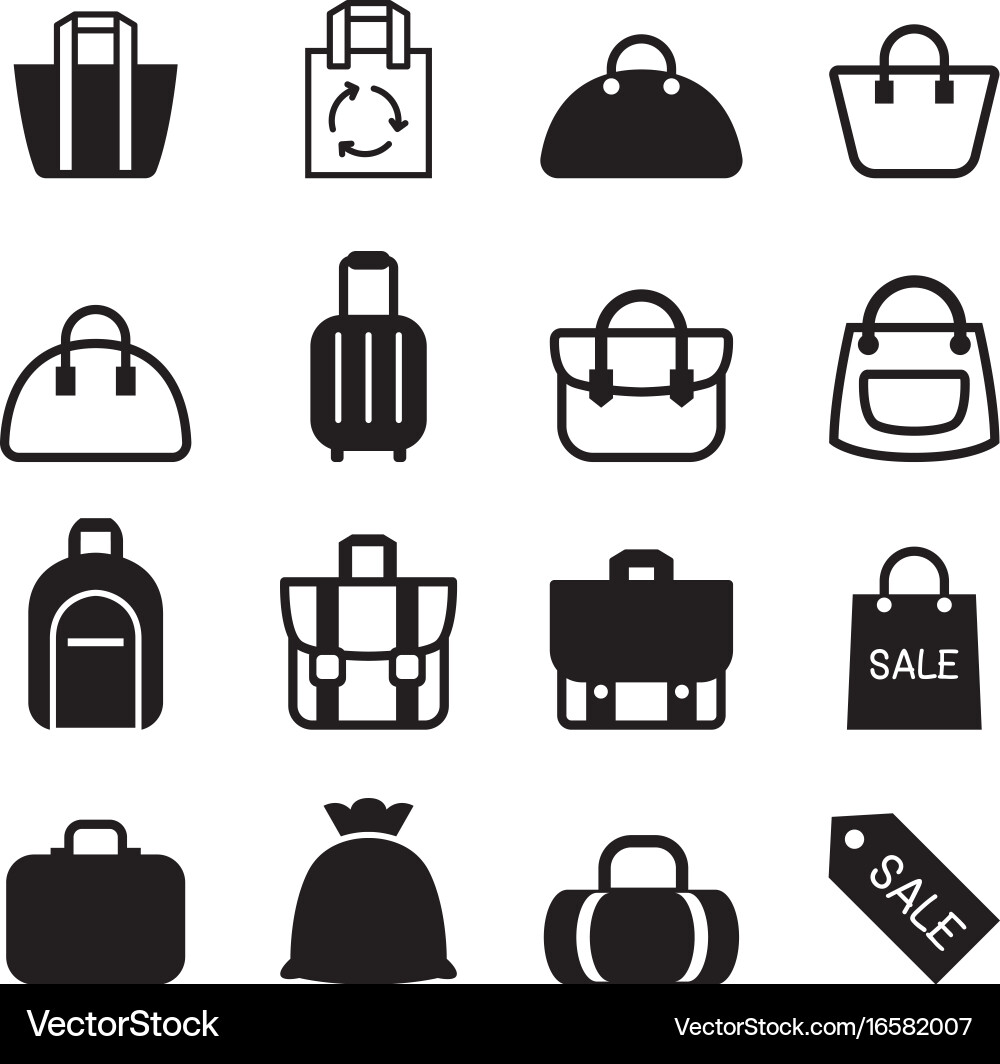 Bag icon Royalty Free Vector Image - VectorStock