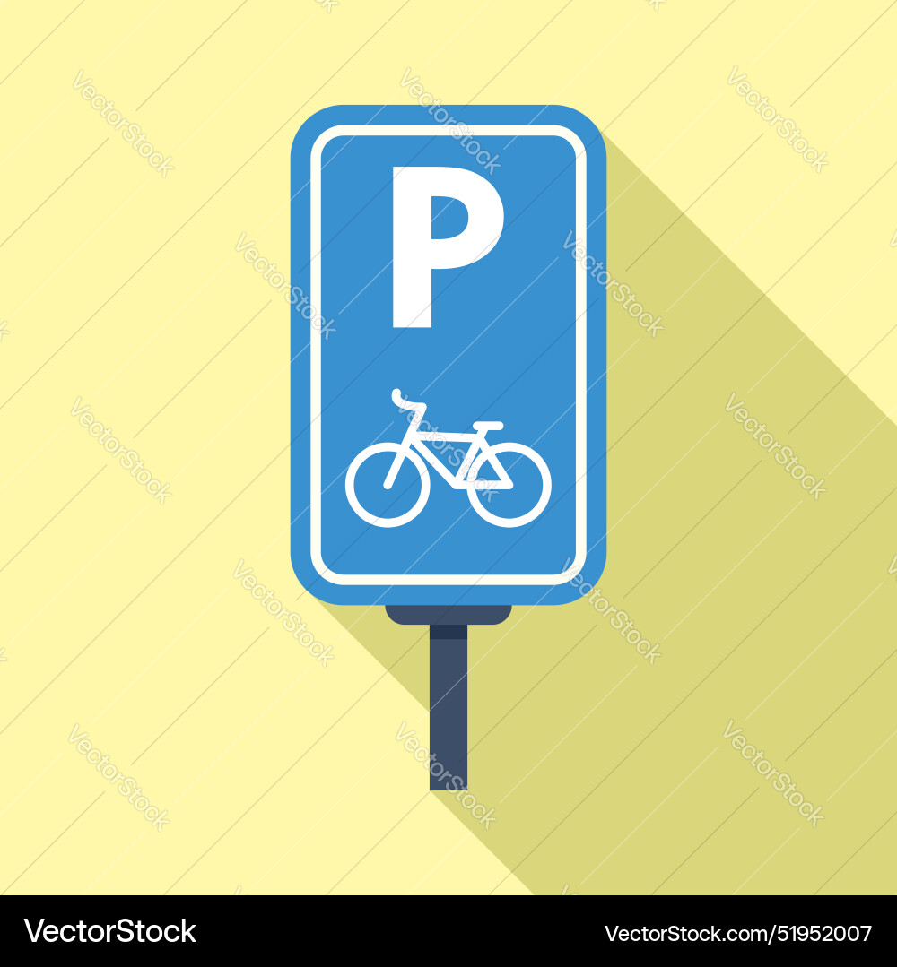 Blue parking sign showing available parking space Vector Image