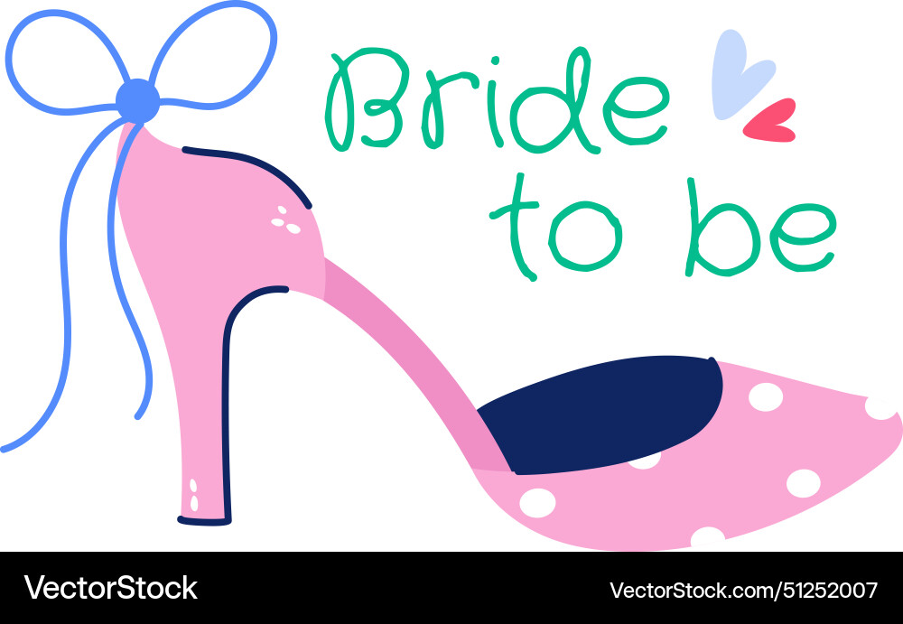 Bridal shoe Royalty Free Vector Image - VectorStock