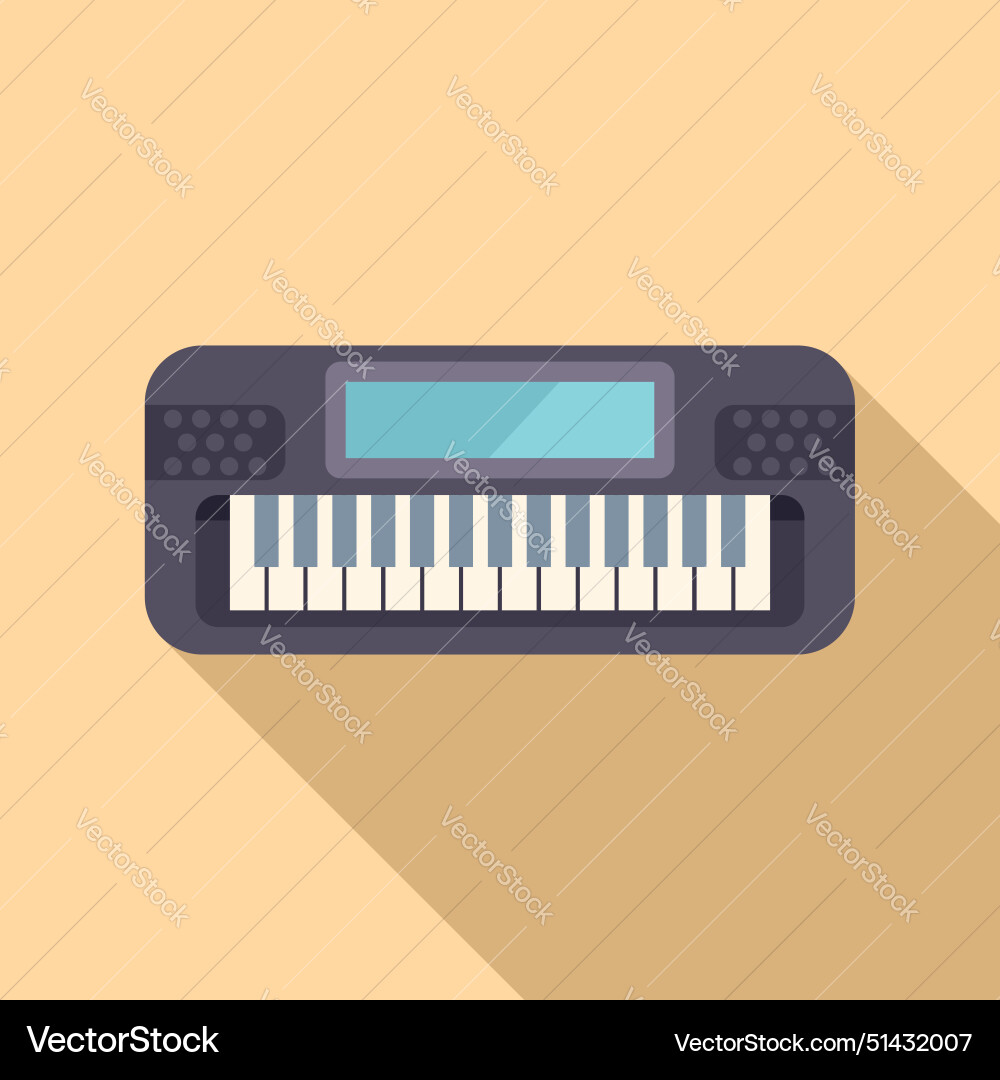 Flat design of electronic Royalty Free Vector Image