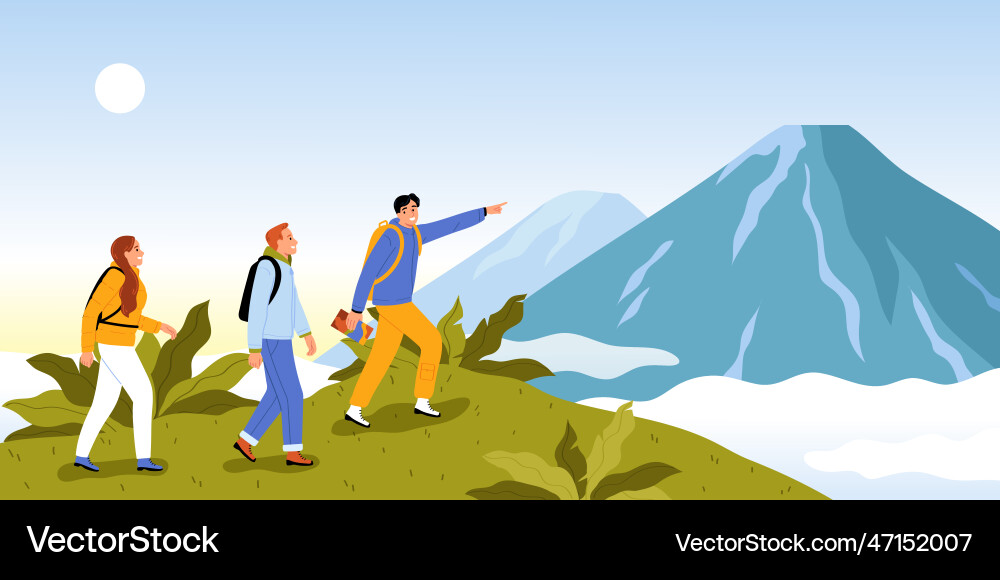 Guide and trip background Royalty Free Vector Image