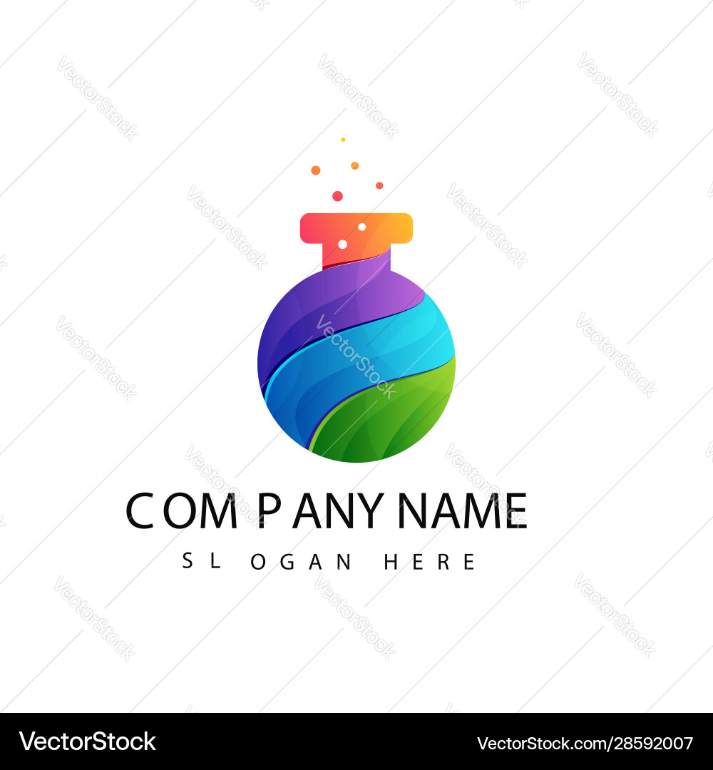 Modern lab logo Royalty Free Vector Image - VectorStock