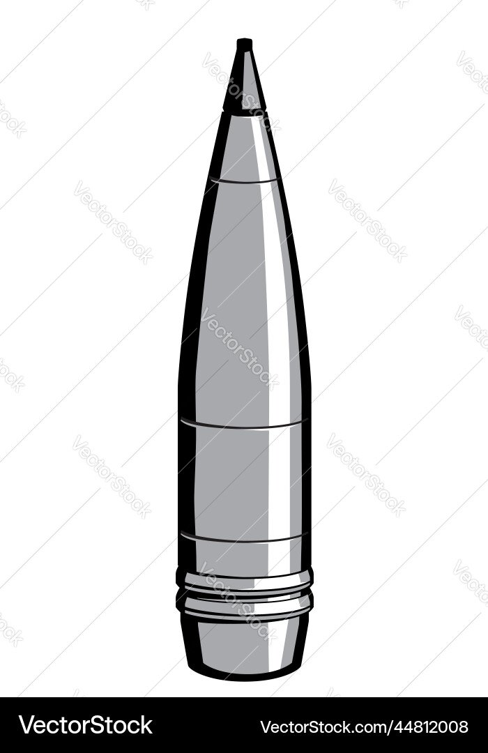 155mm Artillery Shell - High Explosive Royalty Free Vector