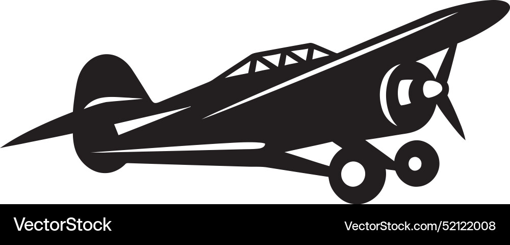 Aircraft silhouettes black aviators blackened Vector Image