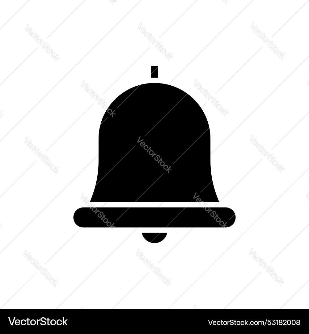 Bell ring icon set alarm notification symbol Vector Image
