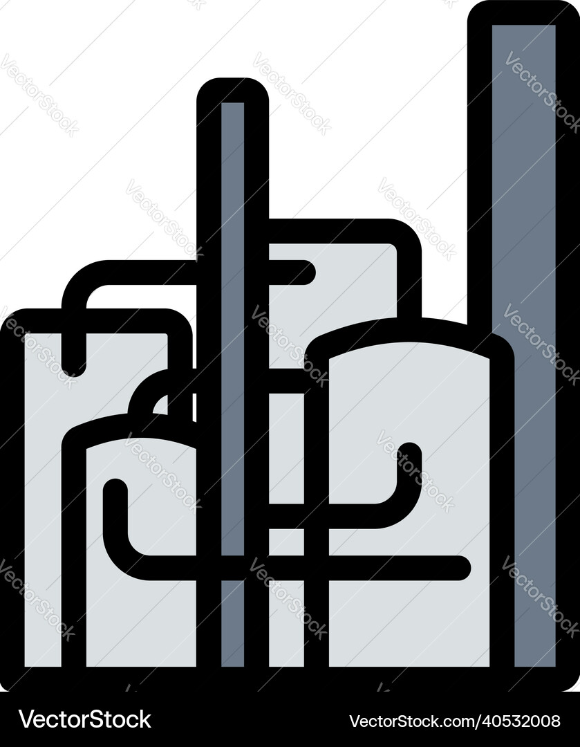 Chemical plant icon Royalty Free Vector Image - VectorStock