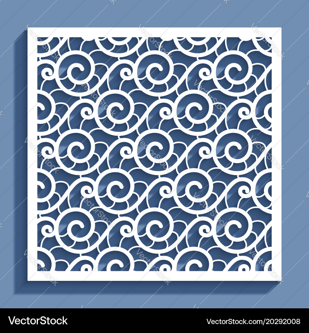Lace Cutout Panel Royalty Free Vector Image - VectorStock