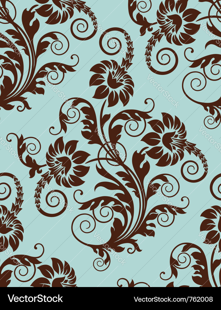 Seamless floral background Royalty Free Vector Image