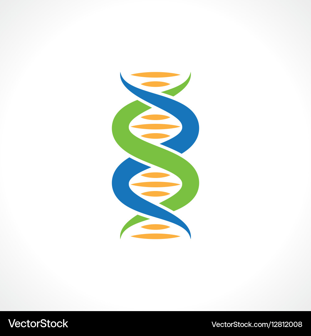 Symbol of dna Royalty Free Vector Image - VectorStock