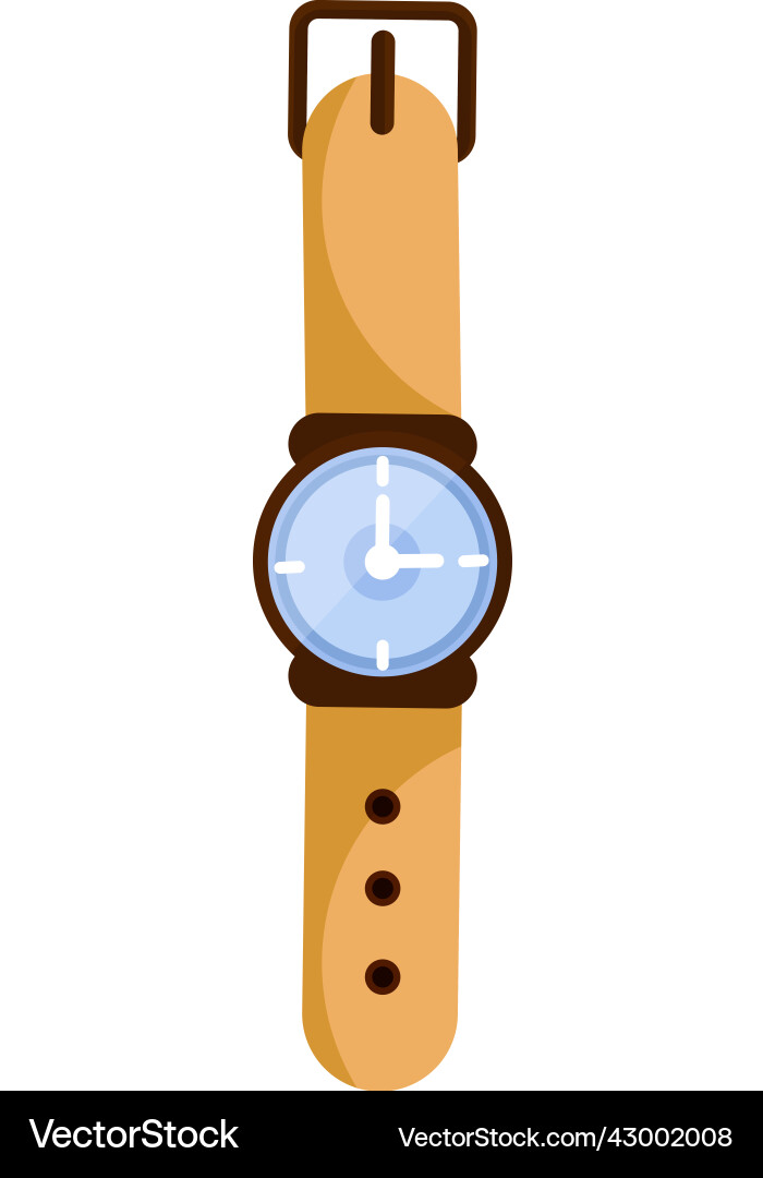 Travel wrist watch composition Royalty Free Vector Image