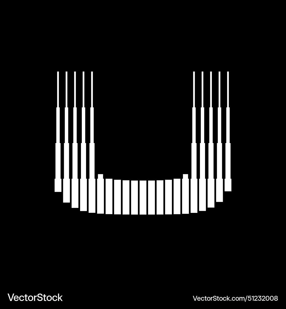 U letter lines logo icon Royalty Free Vector Image