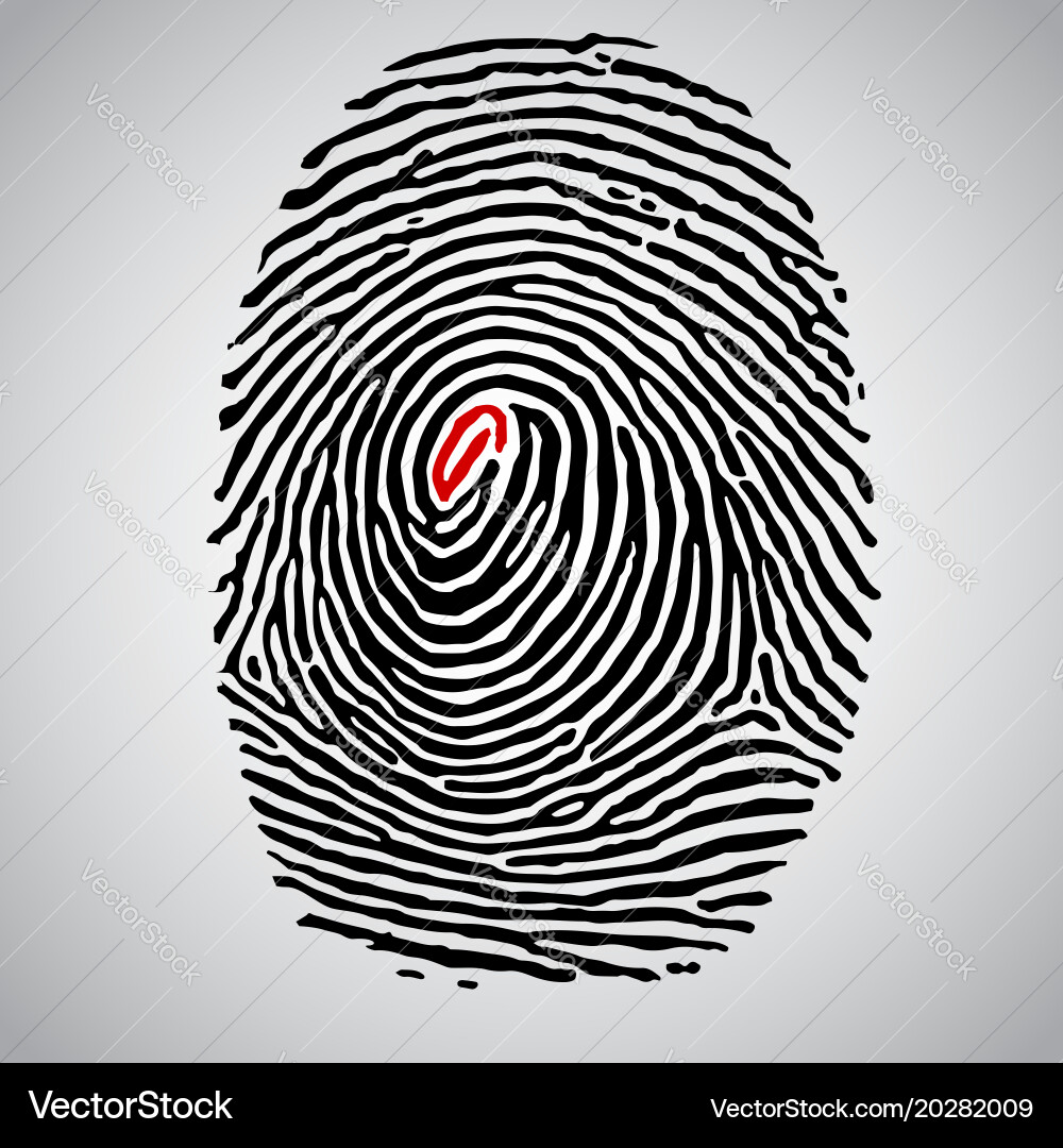 Fingerprint Royalty Free Vector Image - VectorStock