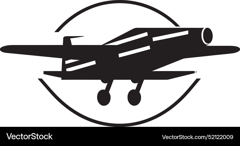Gothic aviators blackened aircraft Royalty Free Vector Image