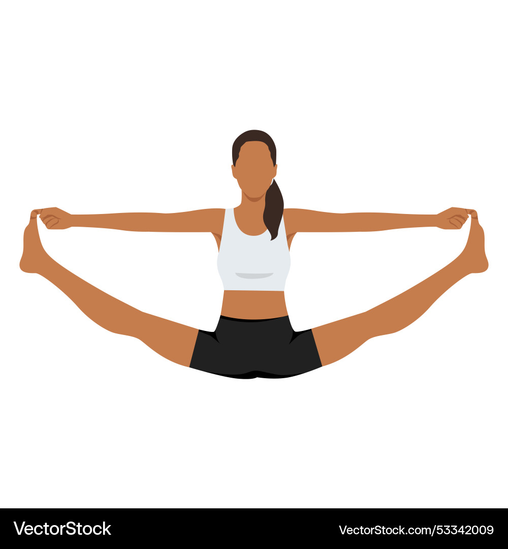Young woman doing spinal column pose upward Vector Image