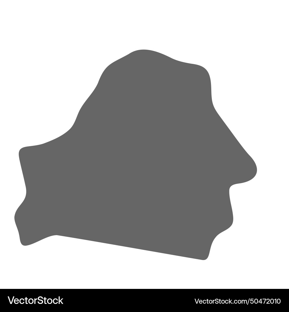 Belarus Simplified Smooth Country Map Royalty Free Vector Vectorstock