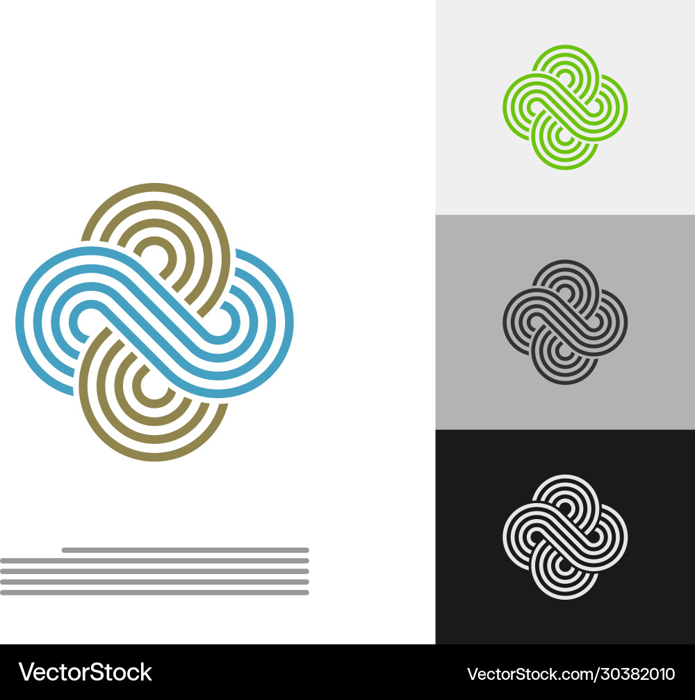 Infinity logo template creative Royalty Free Vector Image