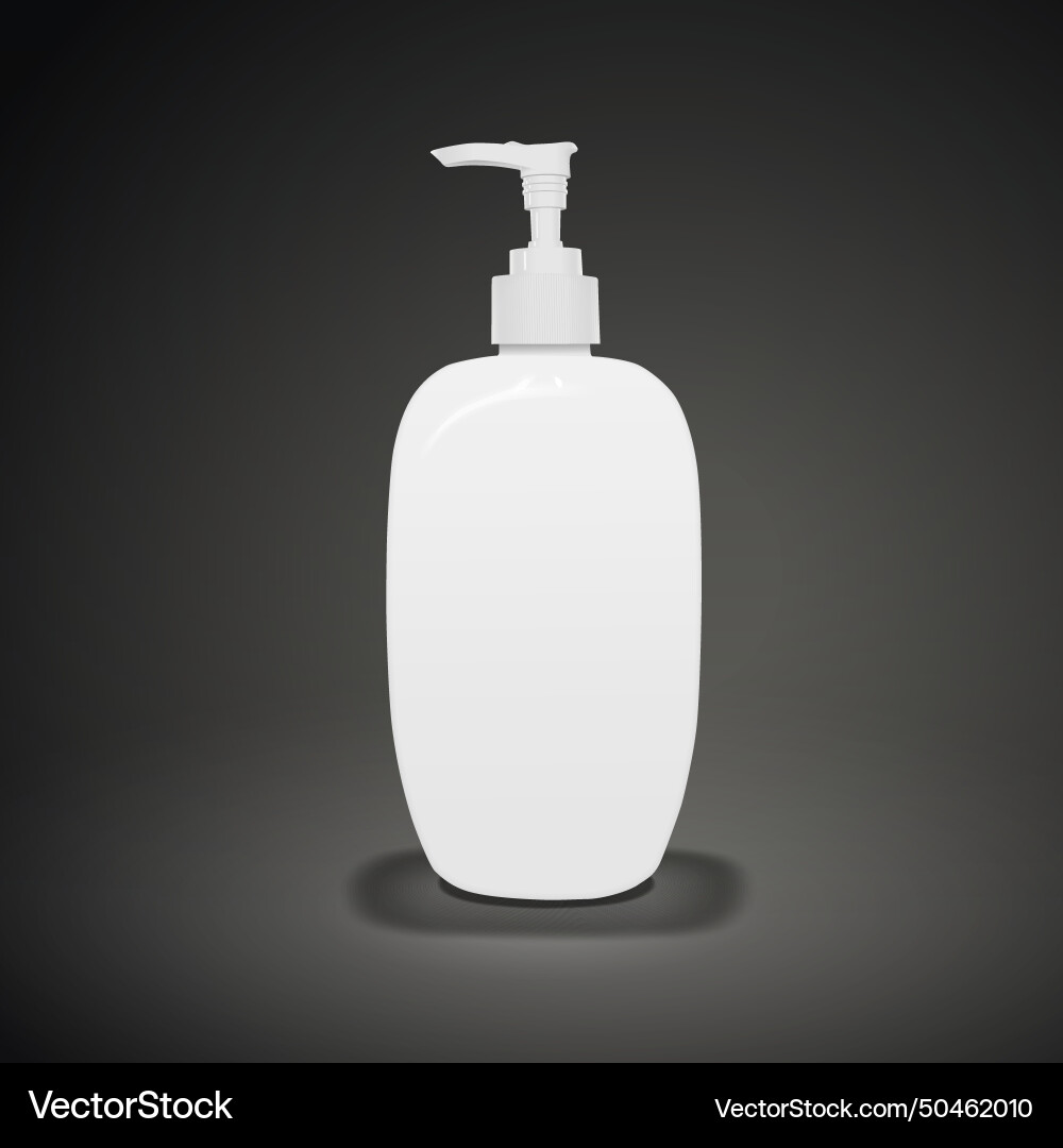 Shower gel plastic bottle Royalty Free Vector Image