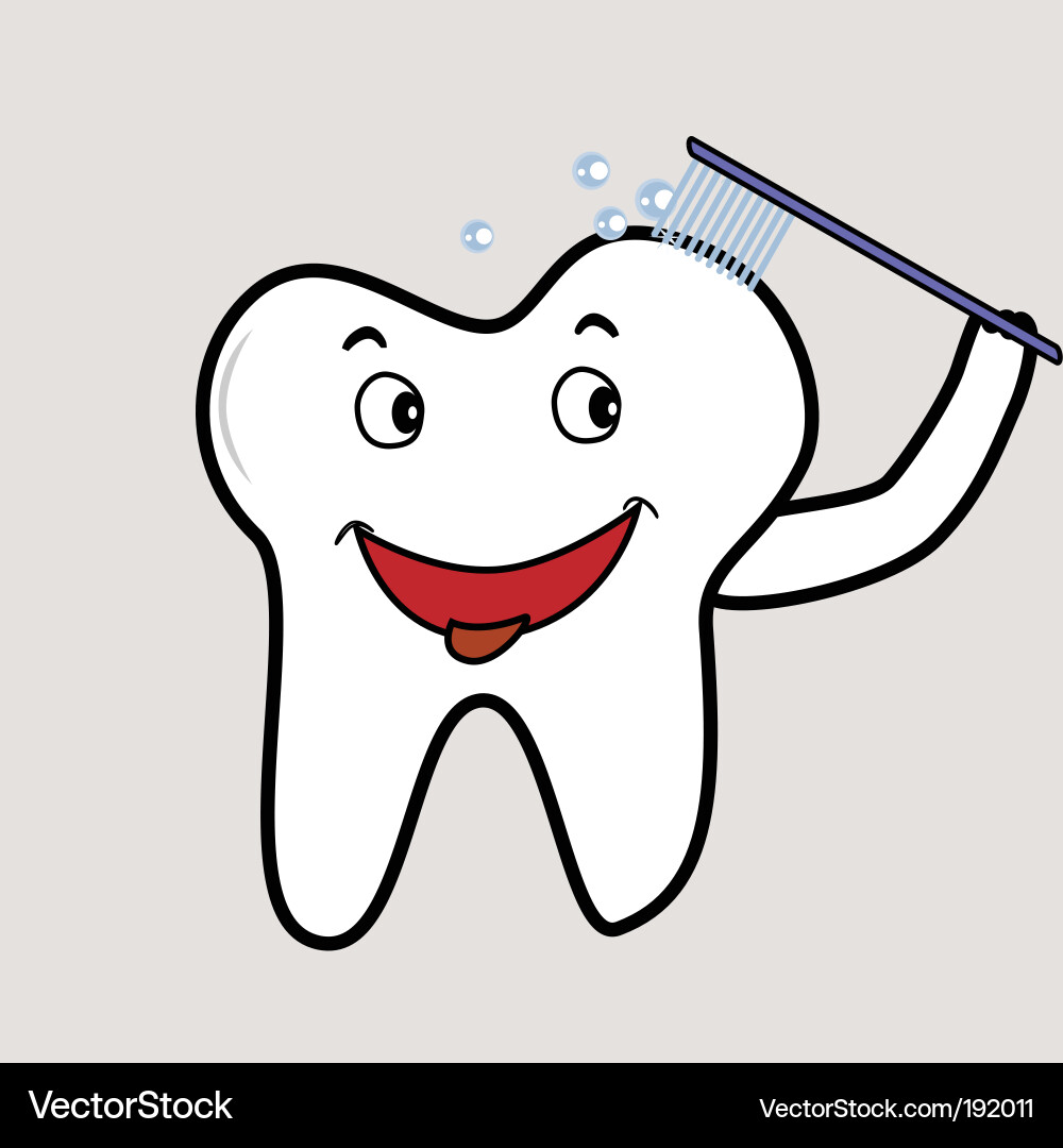 Cheeky tooth Royalty Free Vector Image - VectorStock